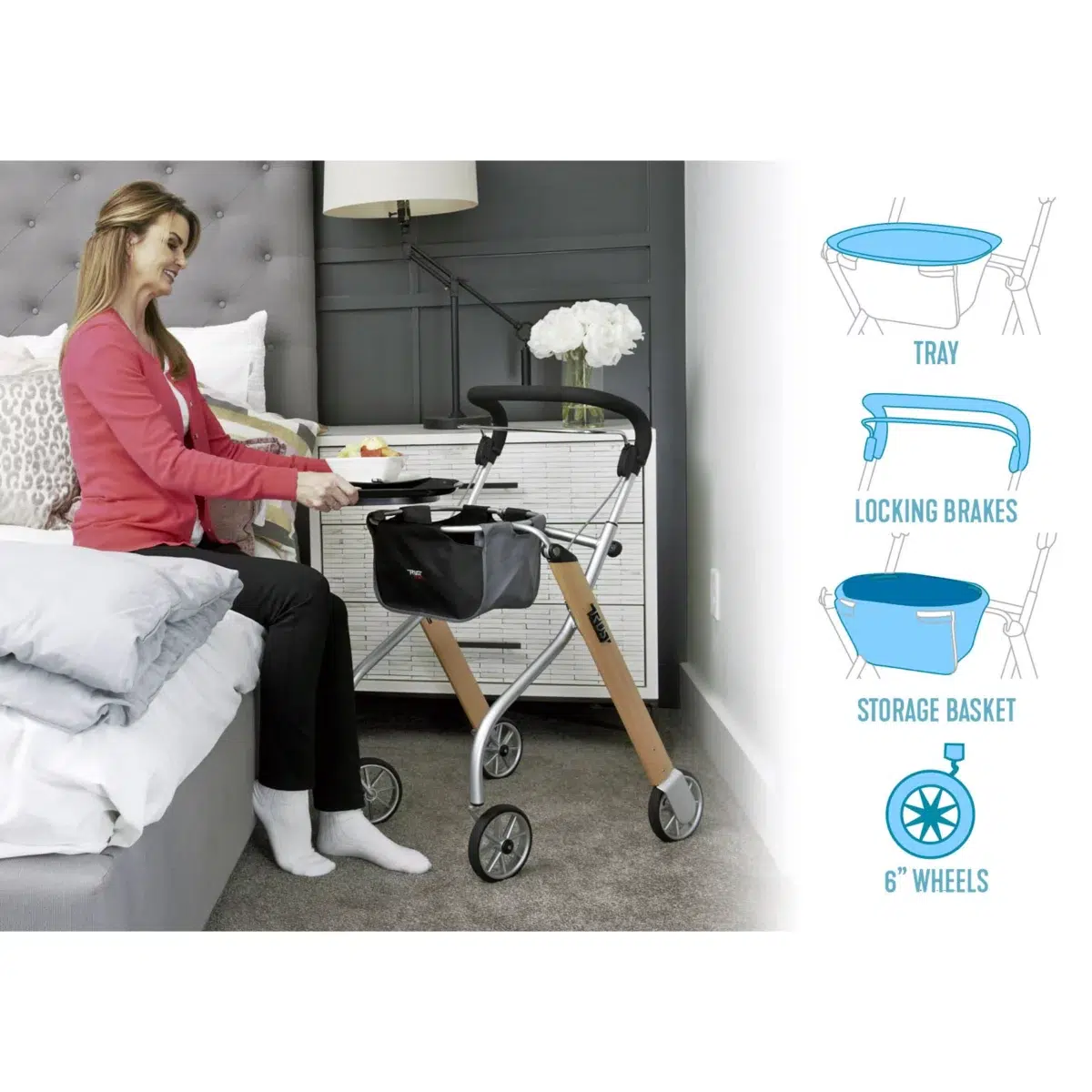 Let's Go Indoor Rollator - Medfirst Homecare