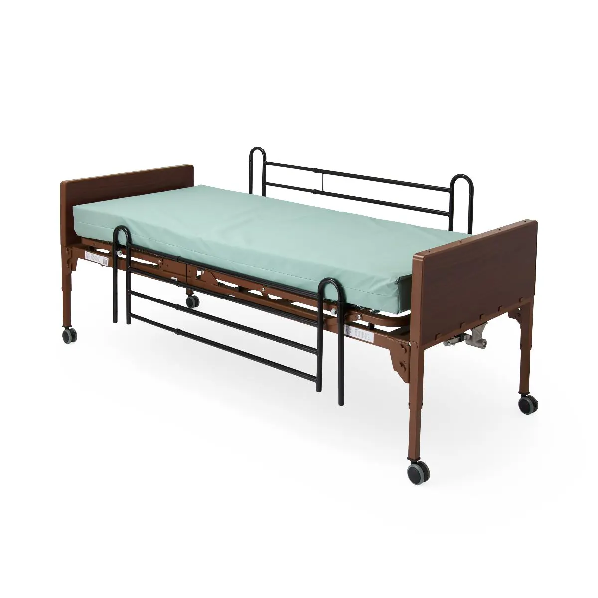 Medline Spring-Loaded Full-Length Bed Rail (Pair) - Medfirst Homecare