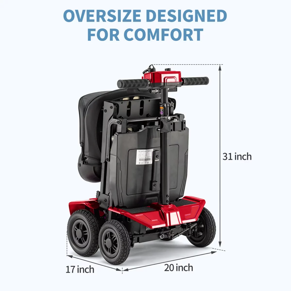 Megatrone Auto Folding 4-Wheel Scooter - Medfirst Homecare