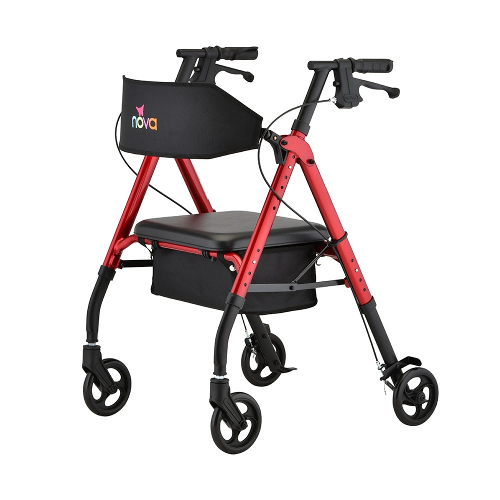 NOVA Star 6 Wide Back Rollator - Medfirst Homecare